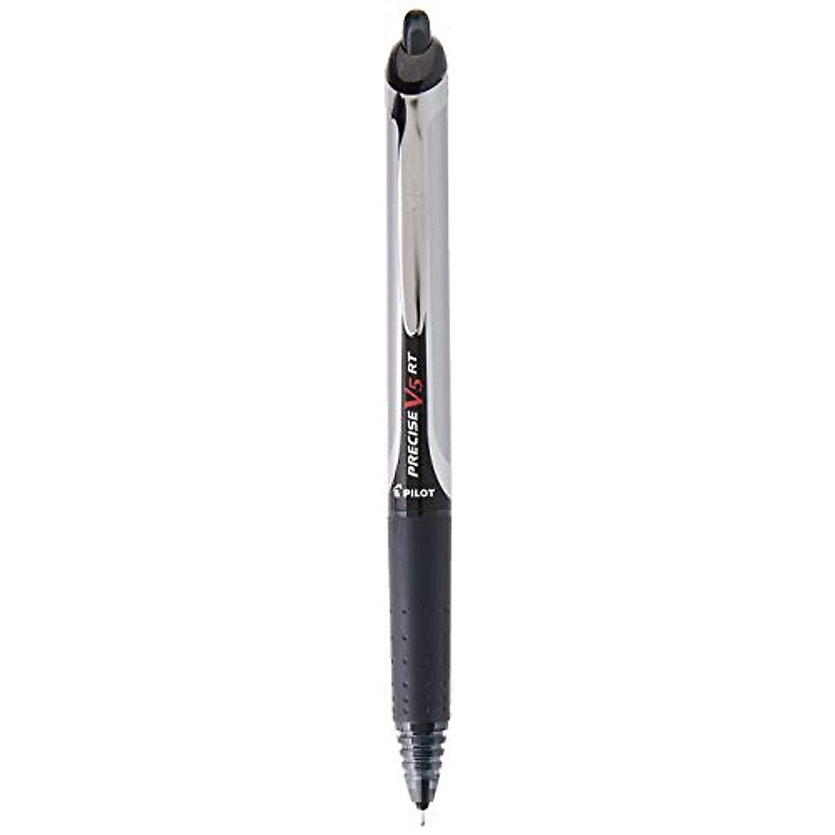 PILOT Precise V5 RT Refillable & Retractable Liquid Ink Rolling Ball Pens, Extra Fine Point (0.5mm) Black Ink, 6-Pack (13613)