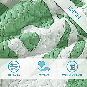 Tommy Bahama - King Quilt, Reversible Cotton Bedding, Lightweight Home Decor for All Seasons (Molokai Mint Green, King)