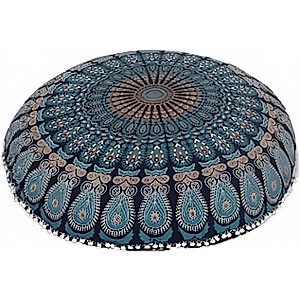 My Dream Carts 32 Inch Floor Pillow Cushion (Cover Only) Meditation Seating Throw Cushion Cases