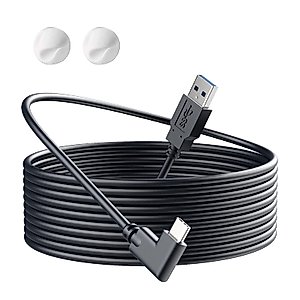 RUJOI Long USB C Cable 15FT, USB C to USB C 2.0 Long Fast Charge and Data Cable, USBA to C Adapter and Cable Clip Included