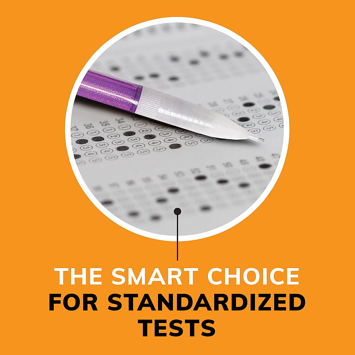 BIC Xtra-Sparkle Number 2 Mechanical Pencils With Erasers, Medium Point (0.7mm), 24-Count Pack, Cute Mechanical Pencils For Girls, Boys and Adults (MPLP241-BLK)