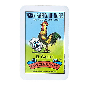 Loteria Mexicana Tradicional Jumbo Don Clemente 10 Jugadores 100 Fichas Poker - Jumbo Size Mexican Bingo Set with 100 Plastic Chips for 10 Players Board Game