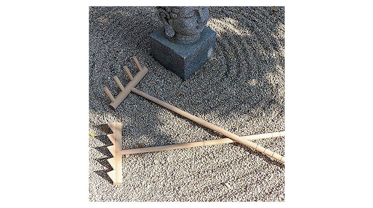 Create Your Zen Garden: Large 48" Oak Sand Rake