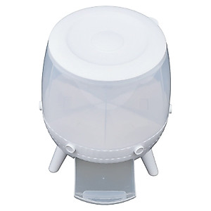 LOYALHEARTDY 6-Grid Rice Dispenser 360° Rotating Rice Grain Dispenser Dry Grain Storage Container Tank Food Dispenser Kitchen for Grains, Rice, Beans, Coffee Beans