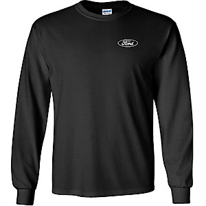 Fair Game Ford Performance Logo Long Sleeve Shirt GT Racing Design Mustang Mach 1-Black-XL