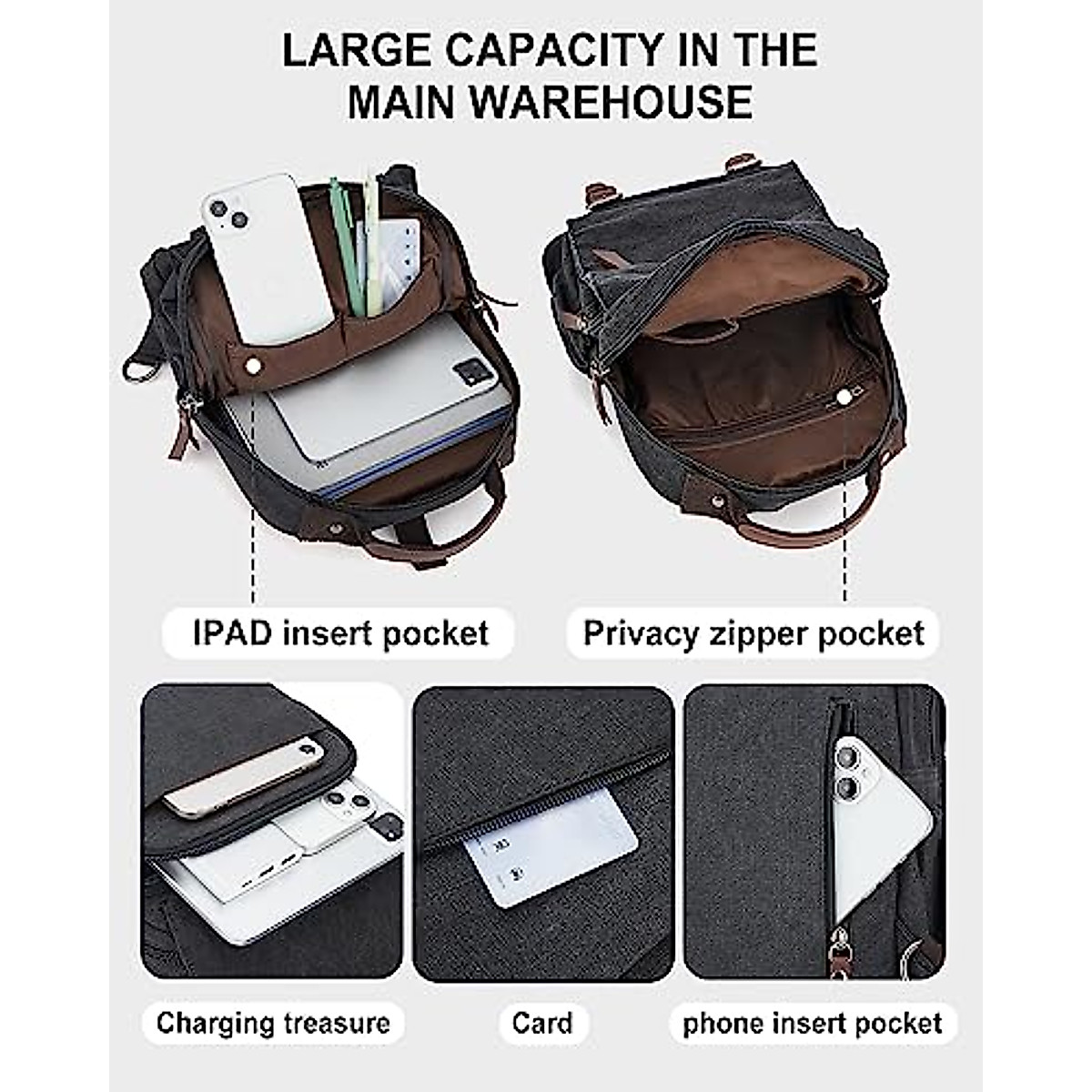 sling bag,canvas messenger bag for men,crossbody bag for women,Black