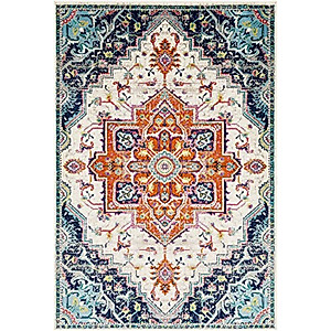 Artistic Weavers Area Rug, Orange/Aqua