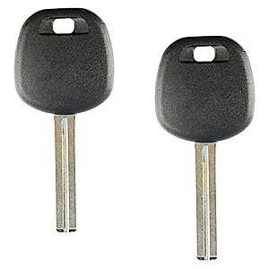 2x Remote Key Fob Transponder Chip Key for 4D68 Chip (TOY50PT)