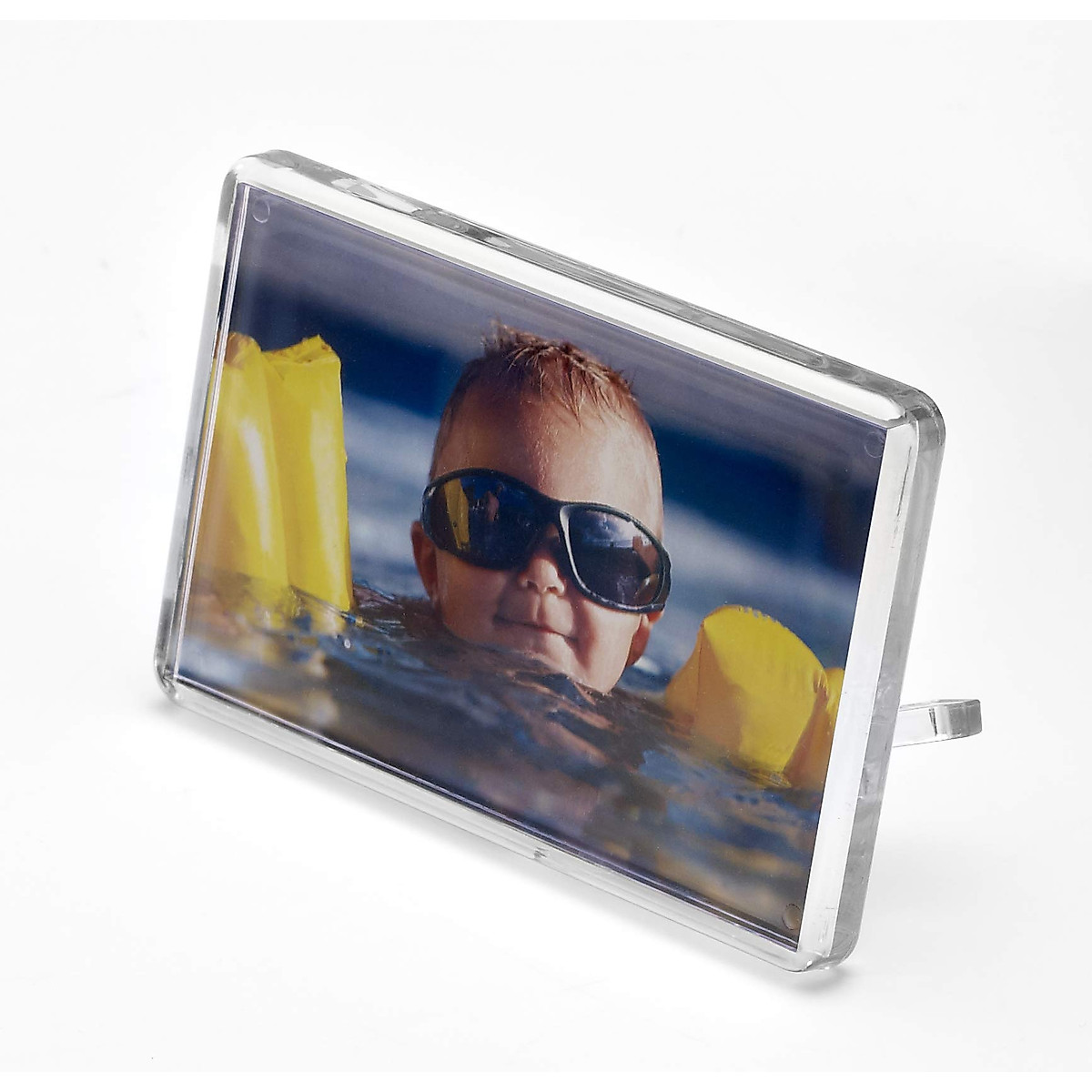 Adventa Personalised Photo Fridge Magnet, Takes 45 x 70mm or 1-3/4 x 2-3/4" Print, Clear