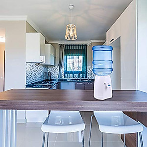 DOITOOL Hot Cold Water Dispenser Top Loading Water Dispenser Desktop Water Cooler Dispenser Hot or Cold Water Cooler Drinking Fountain Filtered Water Dispenser