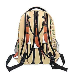AUUXVA Backpack Antique Egypt Egyptian Cuneiform Travel Daypack Large Capacity Rucksack High School Book Bag Computer Laptop Bag for Girls Boys Women Men