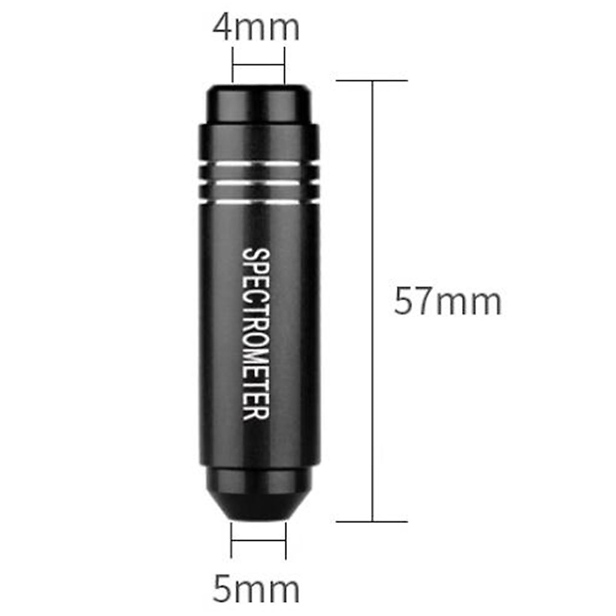 Handheld Spectroscope, Gemological Grating Diffraction Spectroscope, Eyepiece 5nm, Objective Lens 4nm, for Quick Gemstone Identification