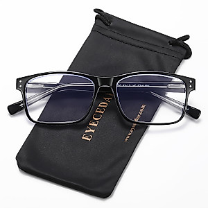 EYECEDAR 4-Pack Reading Glasses Men Blue Light Blocking Eye Glasses Metal Spring Hinges Adjustable Flexible Temples Readers for Men Women Eyeglasses 1.50