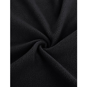 Hibelle Zip Up Jacket, Women Fleece Coats XXL Lightweight Thin Athletic Plus Size Long Sleeve Zipped Tops for Fall Winter Stylish Fashion Comfy Attires Black 2XL