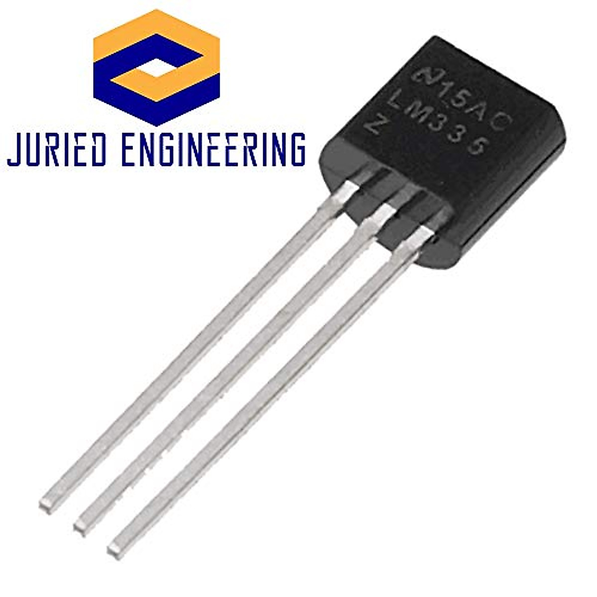 Juried Engineering LM335Z/NOPB LM335Z LM335 ±2°C Analog Output Temperature Sensor with 10mV/K Gain in Hermetic Package TO-92 (Pack of 5)