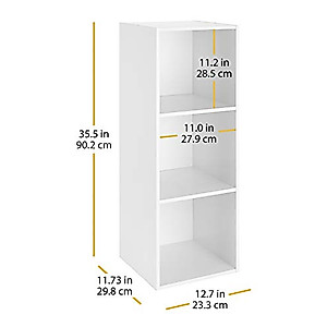 Whitmor 3 Cube Organizer, White