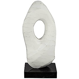 Studio 55D Kentwell 13 3/4" High Painted White Sculpture