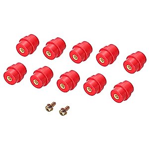 PATIKIL Insulator 12pcs SM35 High-Strength Polyester Standoff Insulators with M8 Screws for Power Distribution Cabinet