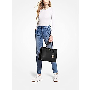 Mercer Large Pebbled Leather Accordion Tote Bag