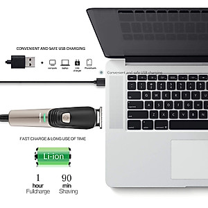Hair Clippers for Men Beard Trimmer 6 in 1 Hair Trimmer Pro Haircut Kit Cordless USB Charging Rechargeable Waterproof Low Noise
