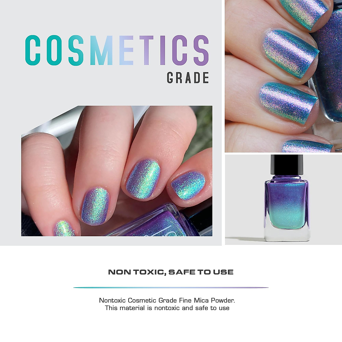 KP Pigments Cosmic Crush ColorShift Pearlescent 100% Pure Fine Mica Powder - Naturally Pigmented Multipurpose DIY Arts and Crafts, Dye, Soap Making, Cosmetics, Epoxy Resin, Paint, and More! 25 Grams