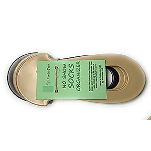 FootieTree (Black, 8) No Show Sock Underwear Drawer Organizer. Classic Rosie Collection, Holds About 10 Pairs. Wear Each Pair Over The FootieTree & Place in The Drawer.