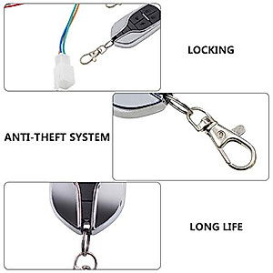 Garneck 1 Set Car Keyless Entry System Anti-Theft Motorcycle Alarm Electric Car Remote Alarm for Electric Car Motorcycle Bike Security Alarm