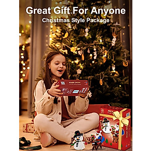 Liontru 2023 Christmas Building Blocks Set, Holiday Christmas Toys Sets 2023, for 9+ Kids, Adults, Teen Girls, Boys, Santa Claus, Snowman, Reindeer Building Block, 720 Pieces