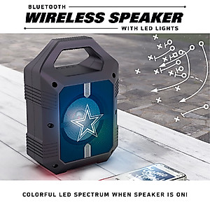 SOAR NFL ShockBox XL LED Wireless Bluetooth Speaker, Las Vegas Raiders