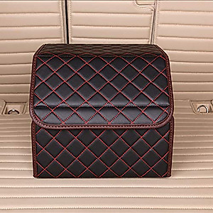 Yafeco Multipurpose collapsible Car Trunk Storage Organizer with Lid - Portable Car Storage Box Bin SUV Van Cargo Carrier Caddy for Shopping Camping Picnic Home Garage