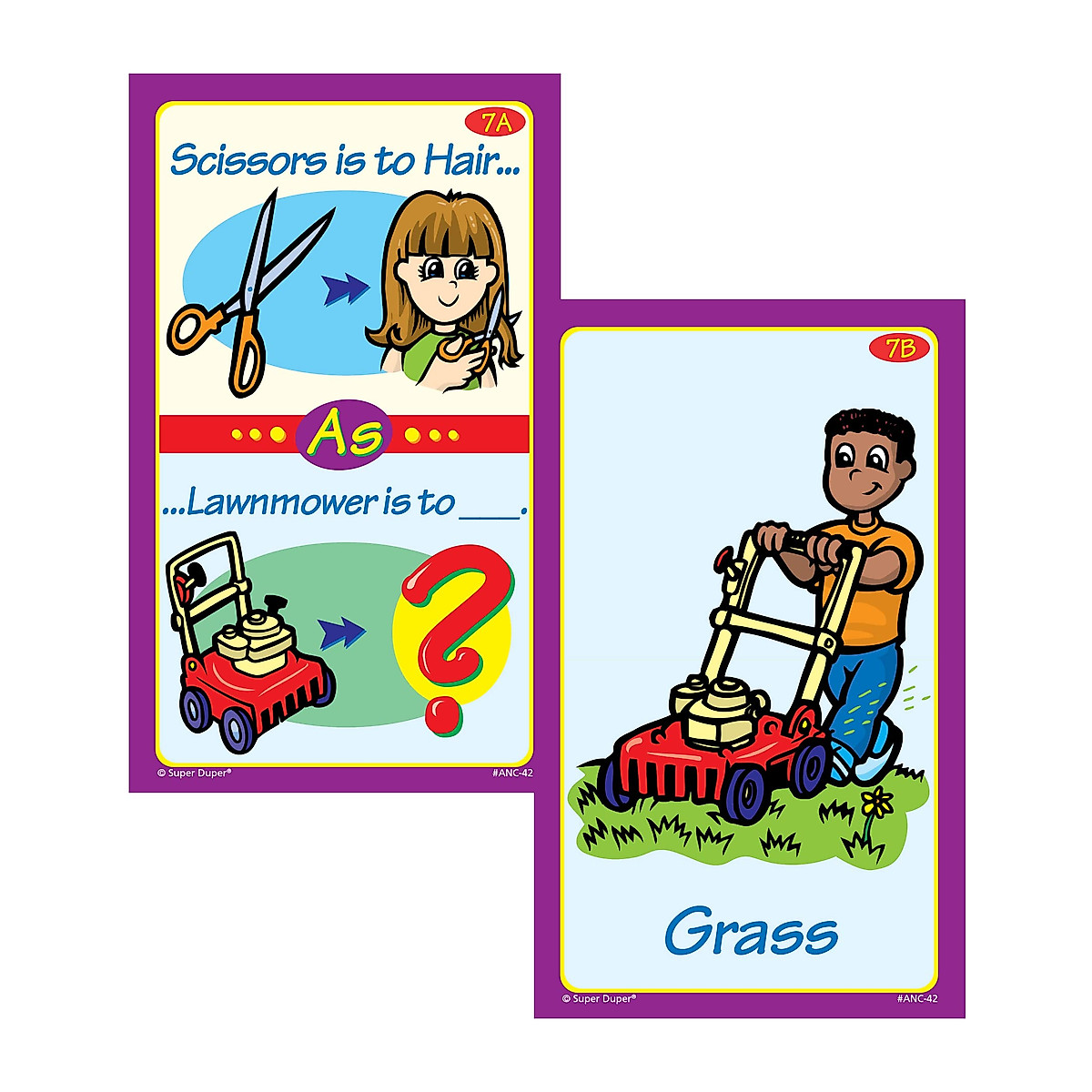 Super Duper Publications | Analogies Flash Cards | Opposites, Similarities, and Vocabulary Fun Deck | Educational Learning Materials for Children