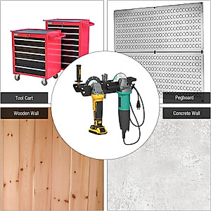 Multifunctional Grinder Storage Rack Wall Mounted Installion Portable Accessory For Garage And Workshop Organization
