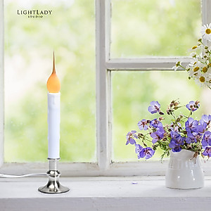 LightLady Studio, Silicone Decorative Light Bulb, Gold Orange, 12 Pk, 7 Watts, Low Watt Candelabra Light Bulbs, Amber Silicone Light Bulbs, Dipped, Night Light Bulb