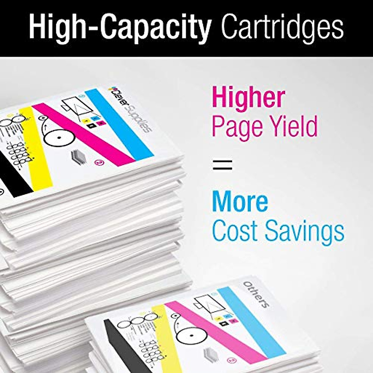 CS Compatible Toner Cartridge Replacement for HP CP3525dn CE250A Black HP 504A Color Laserjet CM3530 CM3530FS CP3525 CP3525N CP3525DN CP3525X CP3520 CM3530FS MFP CM3530MFP 2 Set