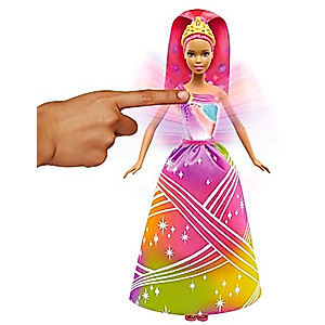 Barbie Rainbow Princess Lights and Sounds African-American Doll
