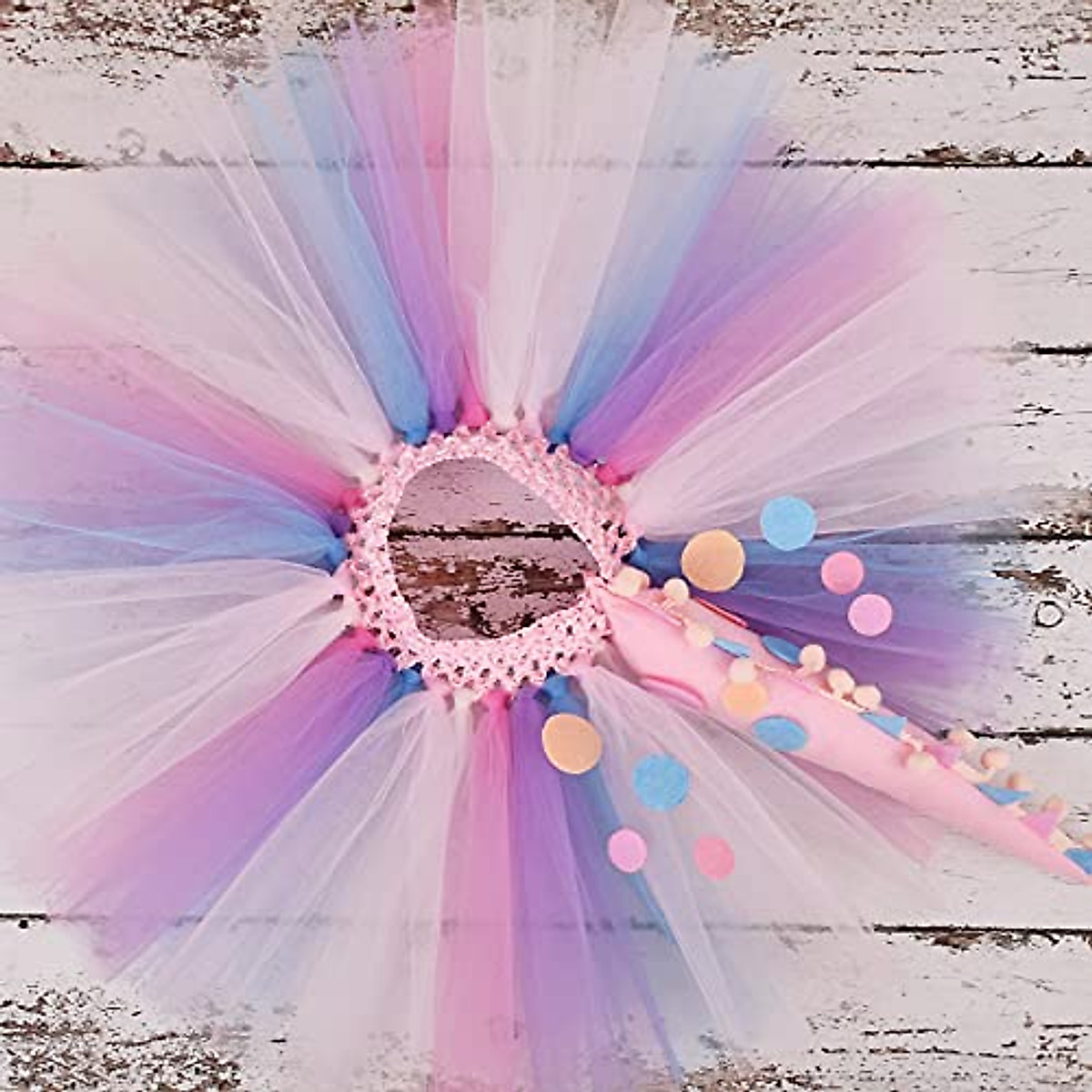 Gouldianfinch Infant Baby Girls 1st Birthday Outfits Dinosaur Printed Romper + Tutu Skirt with Tail Toddler Princess Dress (12-18M)