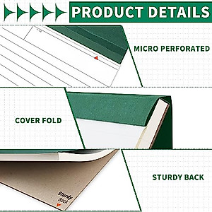 Lined Writing Note Pad To Do List Notepad - 5.6" x 8.5" Notebook (50-Sheet), Micro Perforated Writing Pad, Small 3" x 4" Sticky Notes with 50 Pages(4 pks) for Planners, Notes Taking, Work Organization