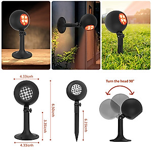 Halloween Lights, Outdoor Pumpkin Light Projector Indoor Holiday Decoration Lamp Waterproof LED Show Dynamic Spotlight Outside Night Projection for Party House Home Yard Garden Decorations