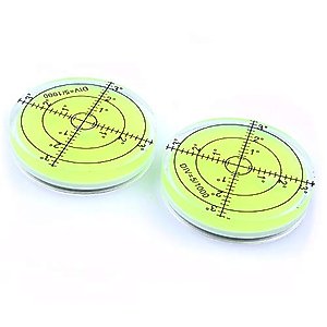 XMLEI Convenient and lighterCircular Bubble Level Spirit l Measuring Instruments Tool Universal Protractor Tool （60X12mm）