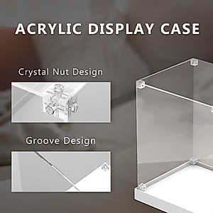 Xunsan Acrylic Display Case for Lego 42083 Series Construction Items-3MM Thick Dustproof Transparent Acrylic Display Box for Lego Technic Bugatti Chiron 42083（Display case only, no Model）
