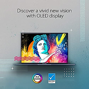 ASUS VivoBook 16X Laptop, 16" 4K OLED Display, Intel Core  i7-12700H CPU, Intel Iris Xe Graphics, 16GB RAM, 512GB SSD, Fingerprint Sensor, Windows 11 Home, Quiet Blue, F1603ZA-DS74