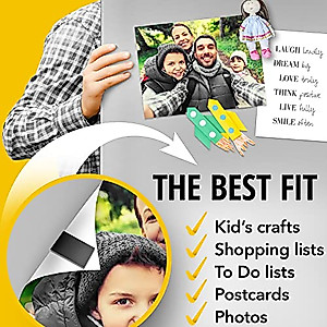 Flexible Magnetic Tape - Magnetic Strip with Strong Self Adhesive - Ideal Magnetic Roll for Craft and DIY Projects - Sticky Magnets for Fridge and Dry Erase Board (1/2 Inch x 10 Ft)