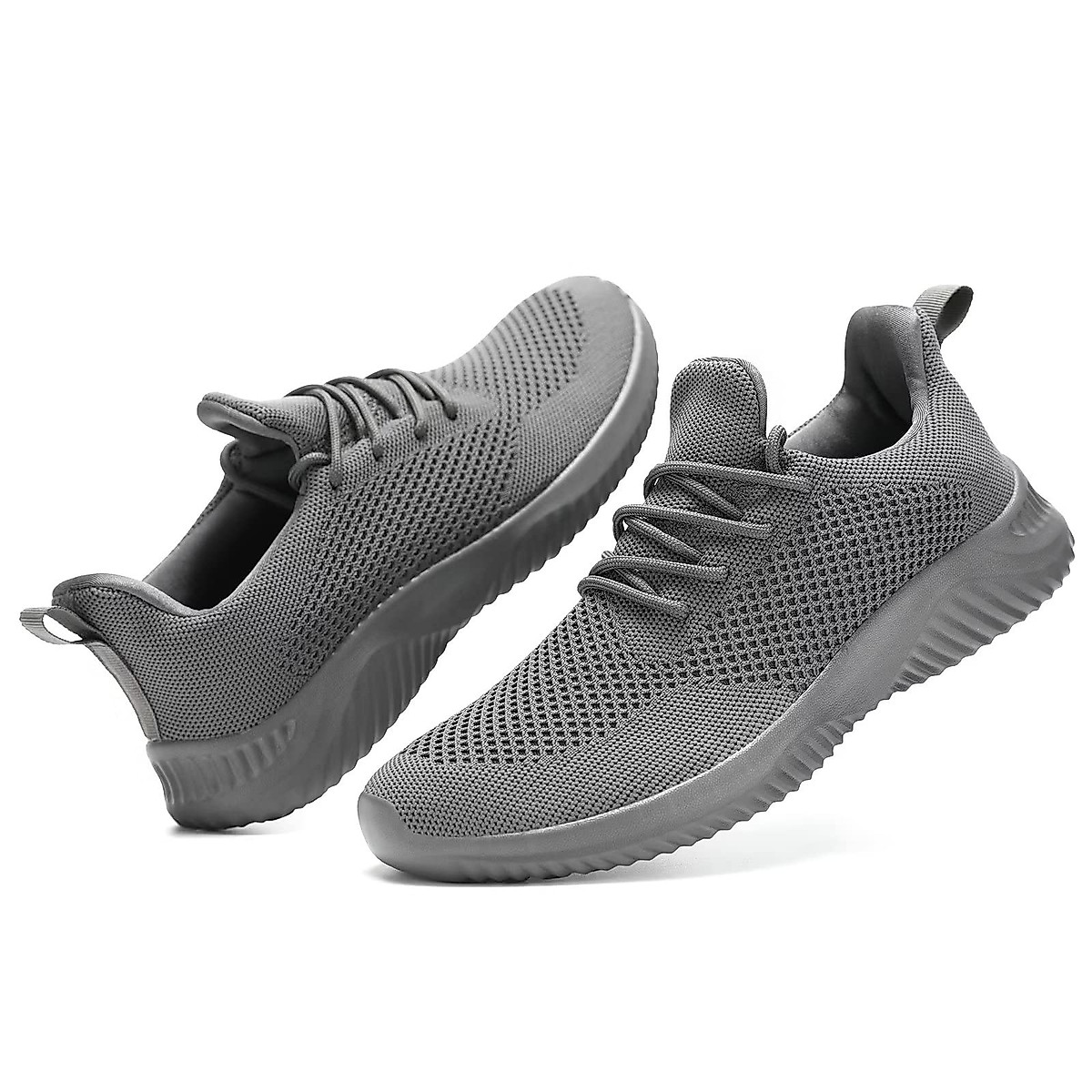 Pozvnn Men's Running Shoes Lightweight Breathable Walking Non Slip Athletic Fashion Sneakers Mesh Workout Casual Sports Shoes