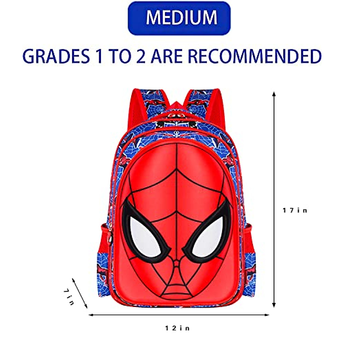 UHOPEMI Waterproof 3D Comic School Backpack for Elementary Students - Lightweight Kids Bookbag Perfect for Boys and Girls