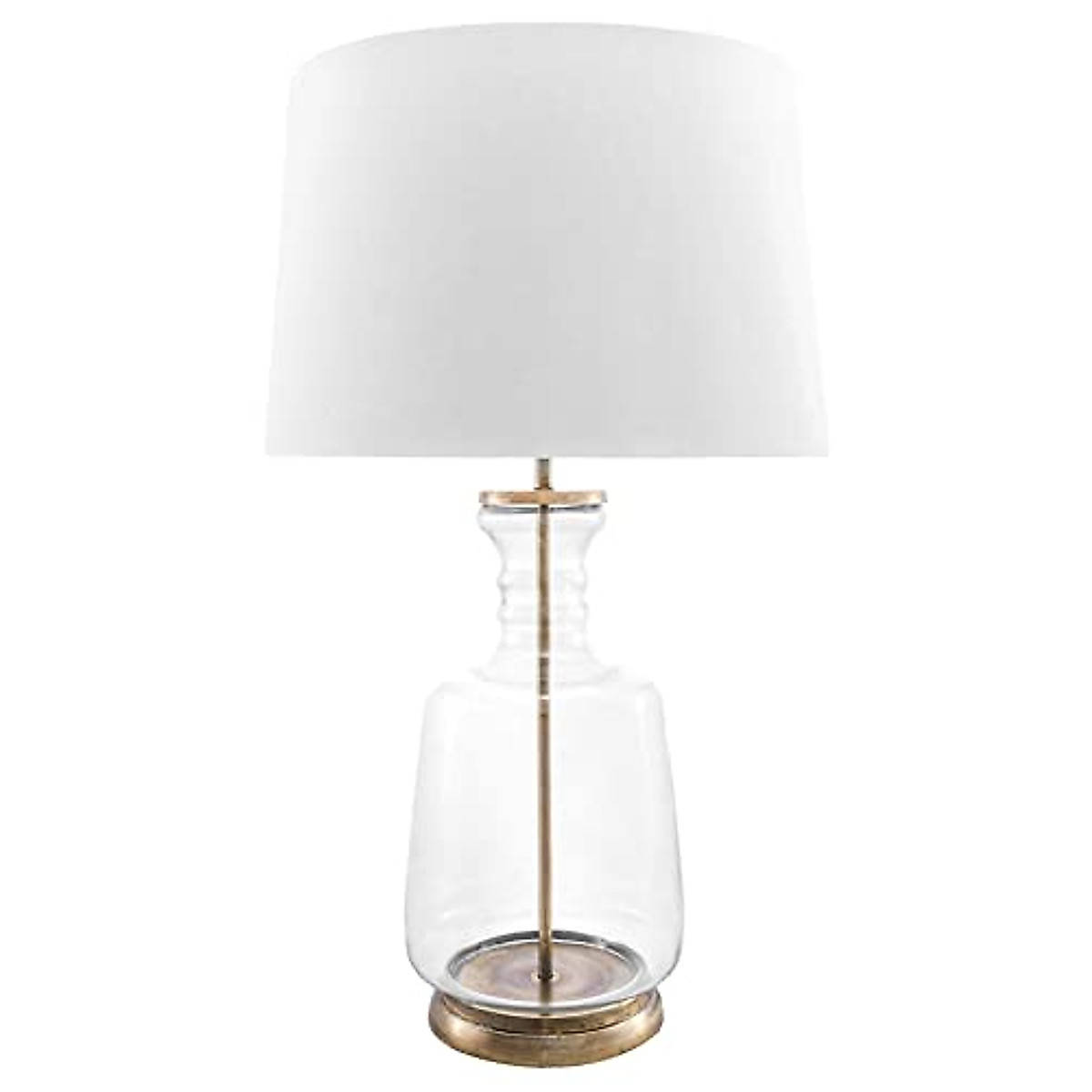 nuLOOM RJT01AA Eagan 24" Glass Table Lamp, Height, Gold