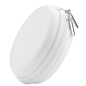 Geekria Shield Case Compatible with JayBird, Bose SoundSport, Jabra Sport, Powerbeat, Headphones, Replacement Protective Hard Shell Travel Carrying Bag with Cable Storage (White)