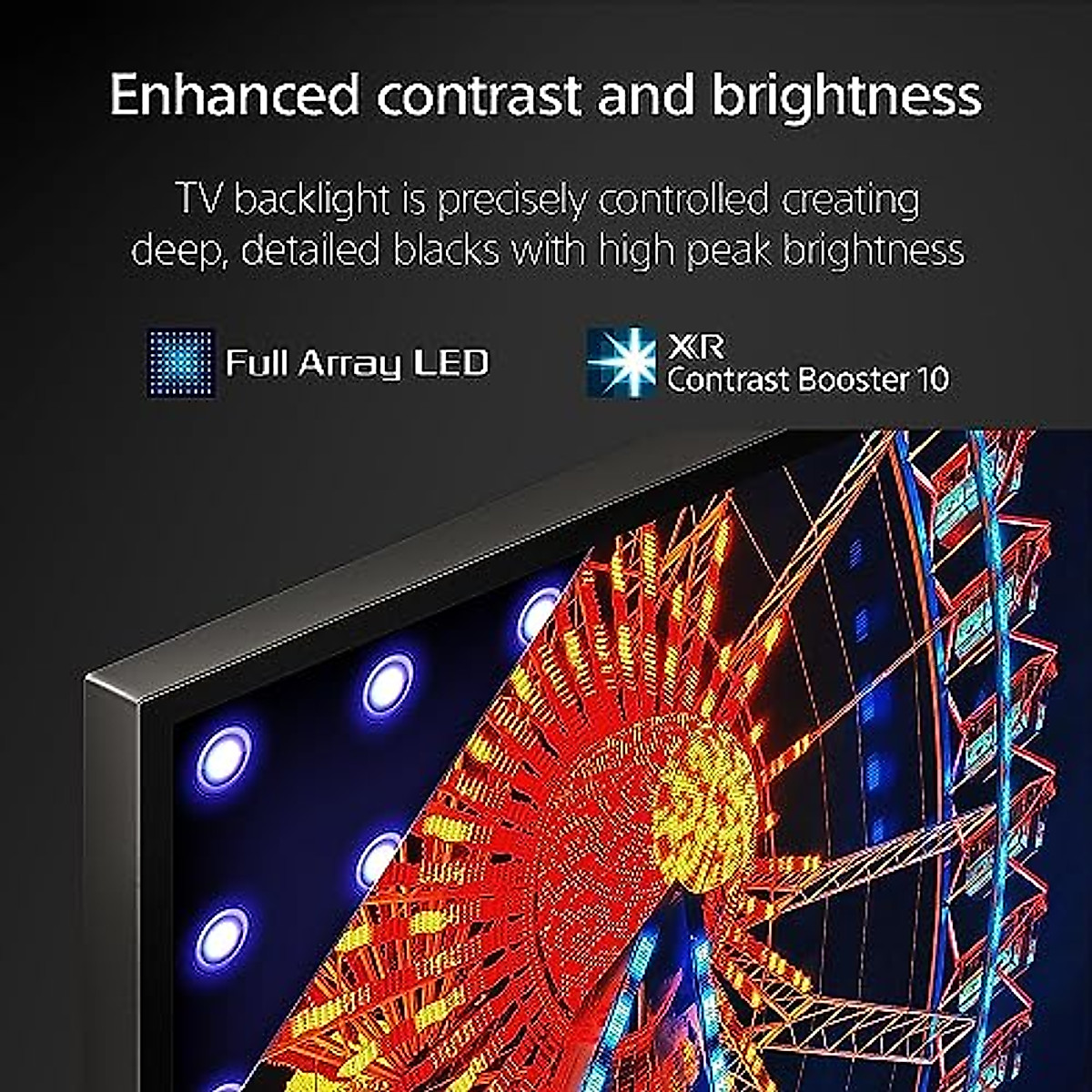 Sony XR55X90L 55 inch 4K BRAVIA XR Full Array LED Smart Google TV with a 5S-PS8-US1 V-Series 8-Outlet Power w/Omniport USB (2023)(USED)