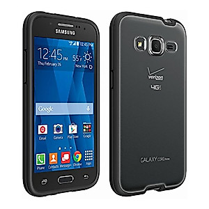 Samsung Galaxy Core Prime Verizon OEM Shell Case Cover - Clear / Black Edge