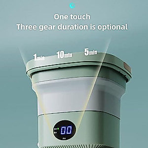 Folding Washing Machine，6L Portable Washing Machine，Mini Washing Machine with 3 Modes Deep Cleaning for Underwear, Baby Clothes, or Items, Foldable Machine Apartments, Camping, Travel (Blue)