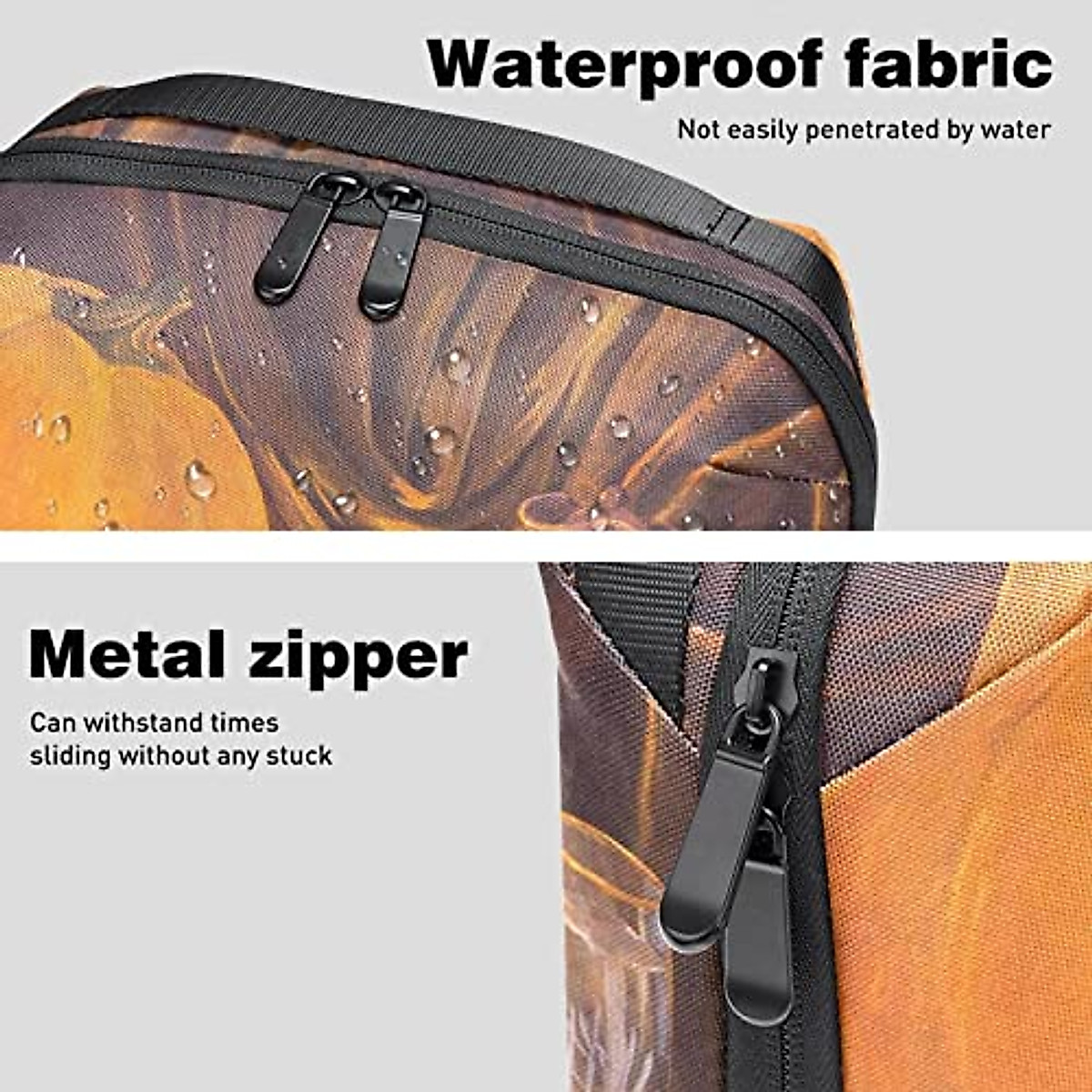 Travel Cord Organizer, Tech Organizer, Electronics Organizer, Cable Organizer Bag, Thanksgiving Fall Pumpkin Fruit